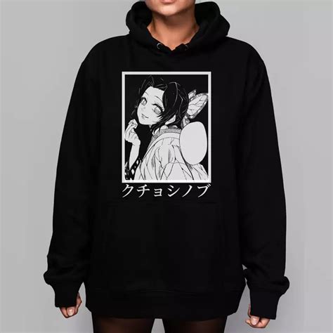 خرید و قیمت هودی مشکی انیمه ای شیطان کش شینوبو از غرفه چاپ پری دریایی