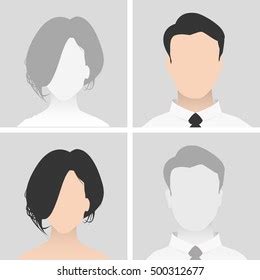 Default Colorful Placeholder Man Woman Stock Vector Royalty Free 500312677 Shutterstock