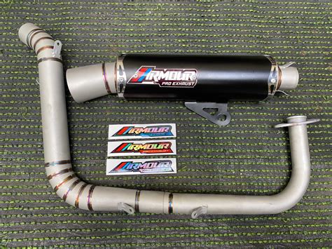 Knalpot Samlong Sandblast Fullsistem Original Armour Pro Exhaust