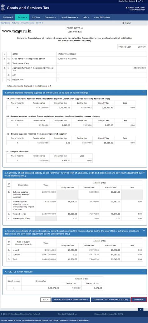 How To File Form Gstr 4 Annual Return For Fy 2019 20 Onwards