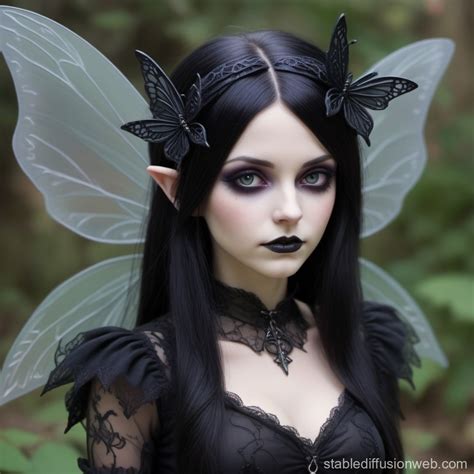 Gothic Fairy In Full Attire Stable Diffusion Online