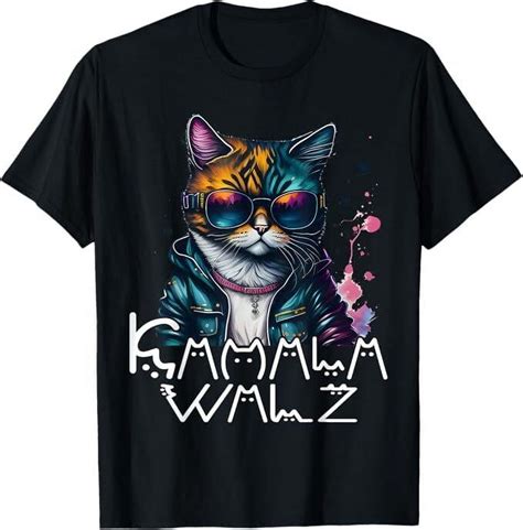 Kamala Harris Walz Cat Lettering Funny Harris Waltz 2024 Cat Unisex T