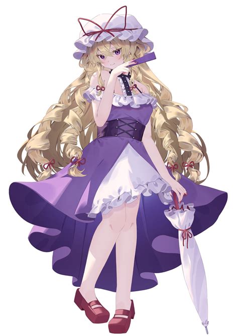 Rakugakiman2222 Yakumo Yukari Touhou Commentary Request Highres