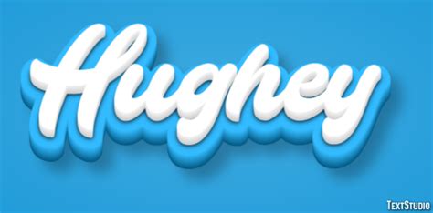 Hughey Text Effect And Logo Design Name