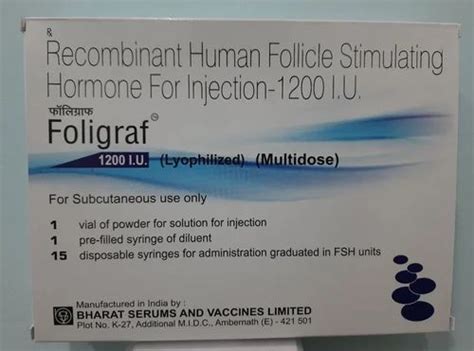 Recombinant Follicle Stimulating Hormone 1200 Iu Injection At ₹ 25200piece Follicle