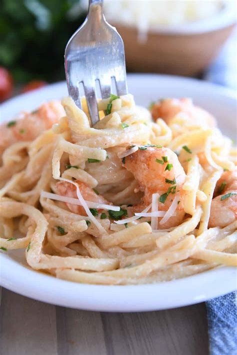 Creamy Garlic Shrimp Pasta Mels Kitchen Cafe