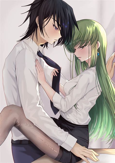 Cc And Lelouch Vi Britannia Code Geass Drawn By Budgiepon Danbooru