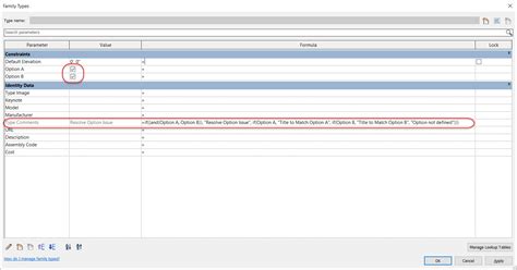 Constrain Text Values With Yesno Parameters In Revit