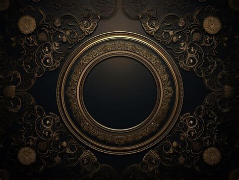 Classic Background Ornamental Frame Premium Ai Generated Image