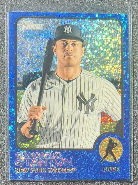2023 Topps Heritage Chrome Refractor 81 Giancarlo Stanton 574 For