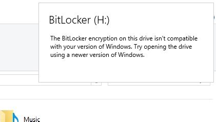Fix Bitlocker Encryption On This Drive Isn T Compatible