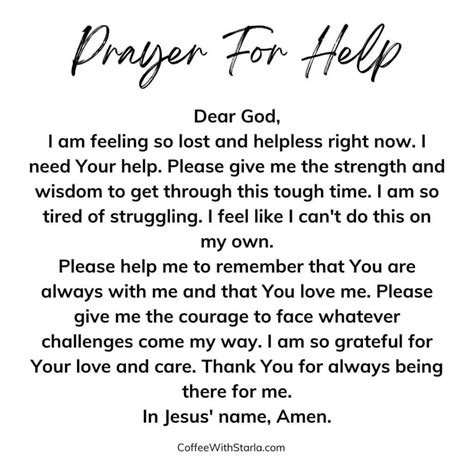 God Help Me 4 Prayers For Desperate Times Coffee With Starla