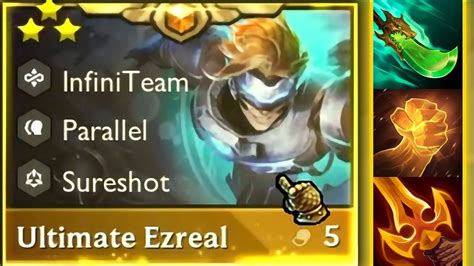 Ultimate Ezreal 3 ⭐⭐⭐ One Shots Everything Tft Set 85 Youtube