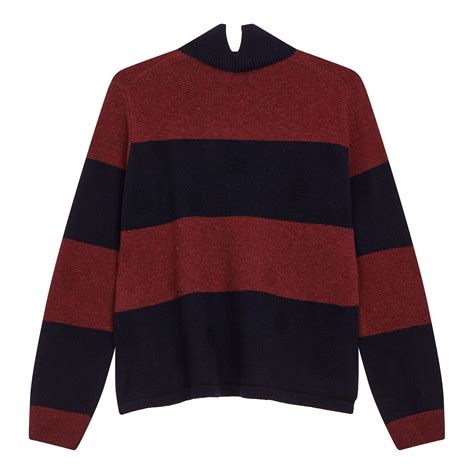 Paul Smith폴스미스 Ps Paul Smith 여성 배색 스트라이프 터틀넥 니트 Sivillage 에스아이빌리지