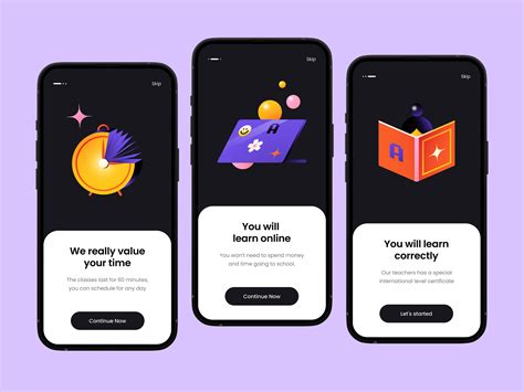 Hint Onboarding Screens For Language Learning Application In 2025 App Interface Design