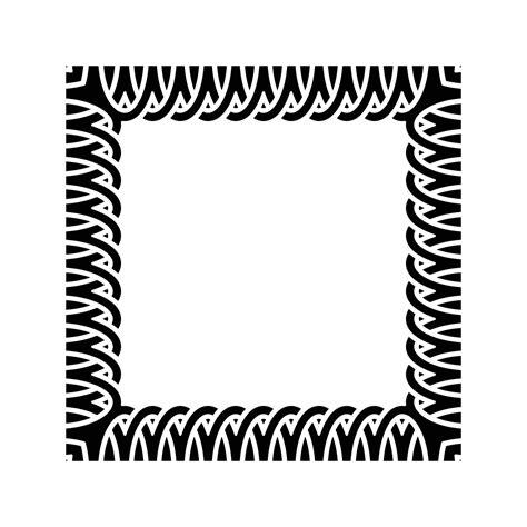 Ornamental Geometric Square Border Pattern Design With Symmetrical Shapes 48003937 Vector Art At