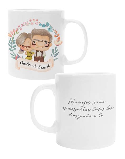 Taza Pareja Up San Valentín Personalizada Cosas Bonitas
