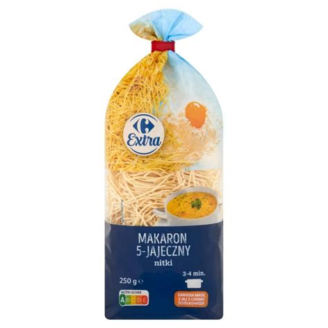 Carrefour Extra Makaron 5 Jajeczny Nitki 250 G Zakupy Online Z