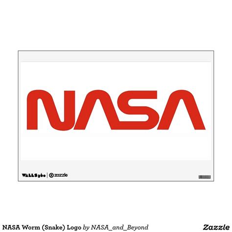 Nasa Worm Logo Room Graphics Red And White Design