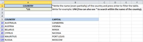 MS Excel Search As You Type Microsoft Access Programs