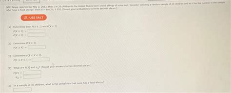 Solved A Determine Both P X3 And P X