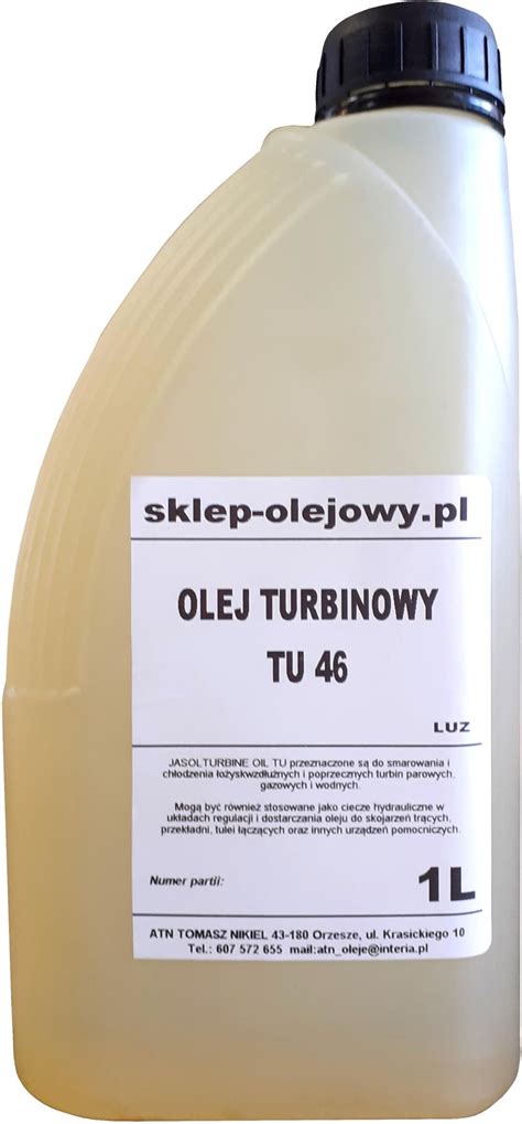 Jasol Olej Turbinowy Tu 46 1L Opinie I Ceny Na Ceneo Pl