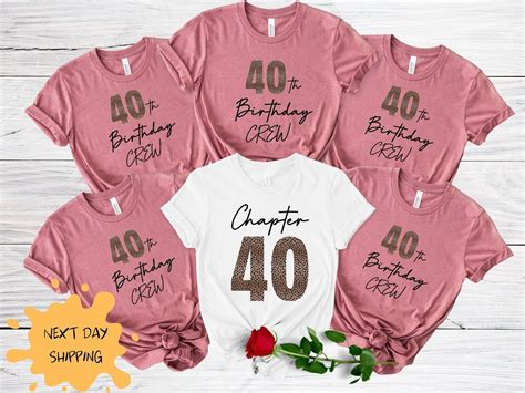 40th Birthday Party Shirt 40th Birthday Crew Shirt Birthday Group Tee