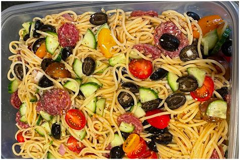 Leckeres Italienisches Spaghettisalat Rezept