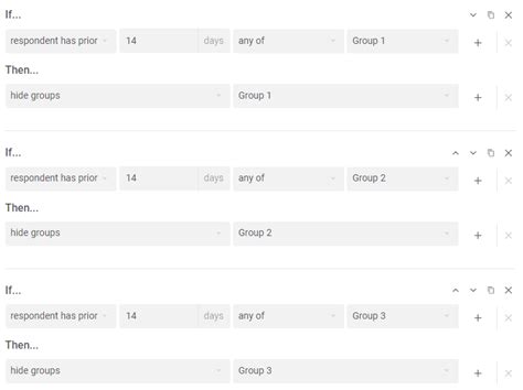 action logic what is hide groups glow docs