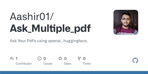 GitHub Aashir01 Ask Multiple Pdf Ask Your Pdf S Using Openai