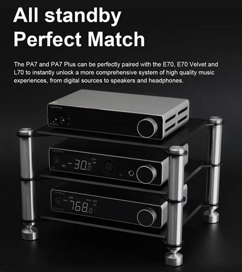 TOPPING E70 Velvet DAC + L70 HPA + PA7 / PA7 Plus AMP + XLR Cable Combo ...