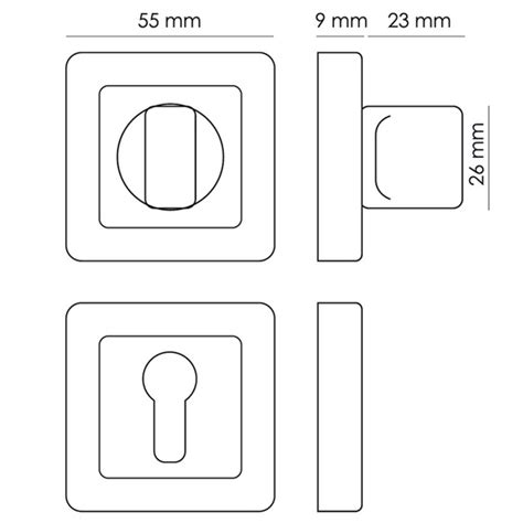 Завертка сантехническая MORELLI MH-WC-S55 SC/CP хром купить в Томске