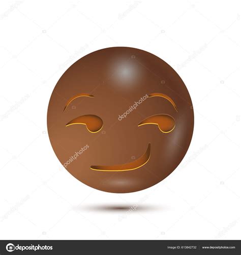 Flirting Face Smug Face Suggestive Face Vector Illustration Emoji