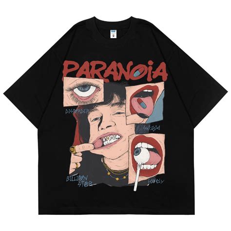 Jual T SHIRT KAOS OVERSIZE PARANOIA BILLIONSTARS BLACK UNISEX Shopee Indonesia