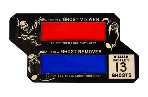 William Castle S 13 Ghosts Poster And Ghost Viewer