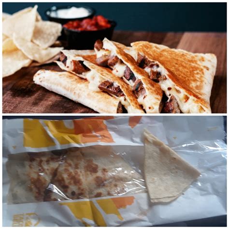 Taco Bell Steak Quesadillas One Of My Triangles Was Completely Empty