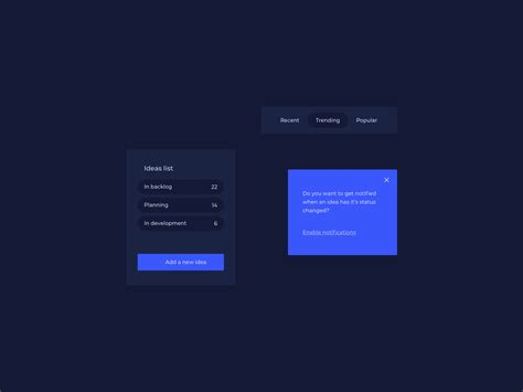 Dark Themed UI Components Design By Ildiko Gaspar On Dribbble