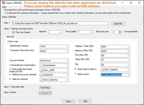 Ez1099 Software Can Import Form 1099 Nec Data In Few Clicks