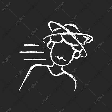 어두운 배경에 실신 분필 흰색 아이콘 의식 개념 건강 Png 일러스트 및 벡터 에 대한 무료 다운로드 Pngtree
