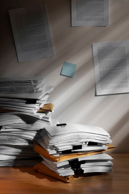 Free Photo Still Life Of Documents Stack