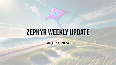 Zephyr Weekly Update Aug 23 2024 Zephyr Project