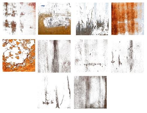 50 Grunge Rust Overlay Patterns Red Rust Grungy Overlays Industrial