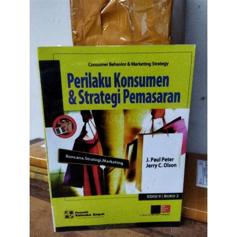 BUKU PERILAKU KONSUMEN STRATEGI PEMASARAN EDISI BUKU J PAUL PETER Lazada Indonesia