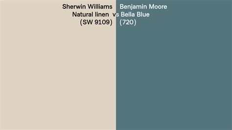 Sherwin Williams Natural Linen Sw 9109 Vs Benjamin Moore Bella Blue