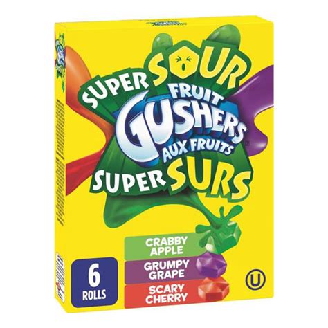 Fruit Gushers Super Sour 138 Gram Presentpresenttips