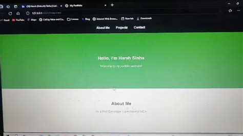 Harsh Sinha On Linkedin Webdevelopment Portfoliowebsite Html Css Javascript