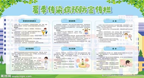 夏季传染病的预防设计图展板模板广告设计设计图库昵图网