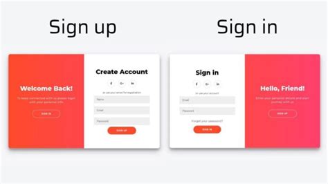 Como Criar um Formulário de Inscrição Login Double Slider usando JavaScript