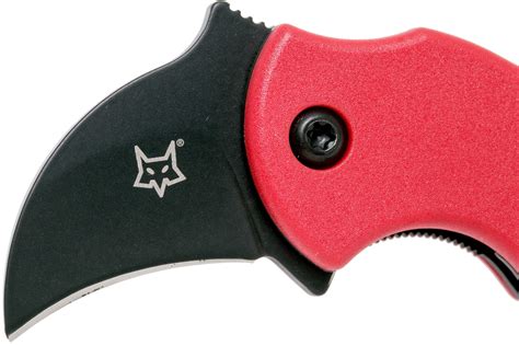 Fox Mini-KA FX-535RB Red & Black, karambit sleutelhangermes | Voordelig ...