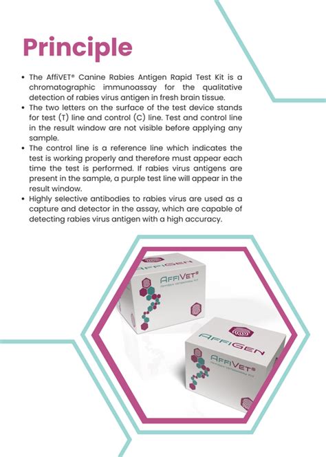 High Quality Affivet® Canine Rabies Antigen Rapid Test Kit Affigen